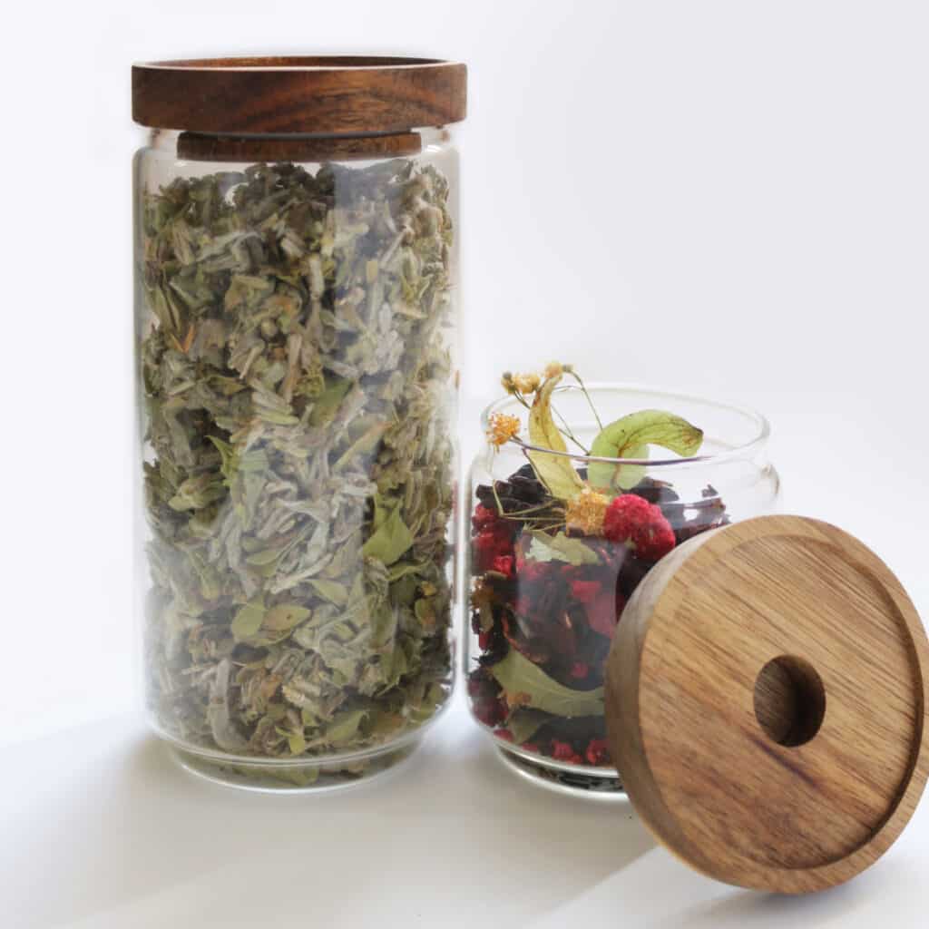Luxurious Tea Storage Jar with Acacia Wood Lid - Teapro
